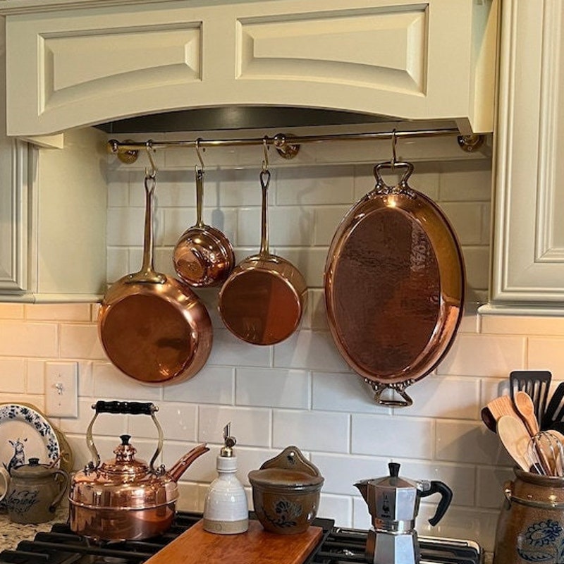 Wall Mount Pot Rack - Etsy