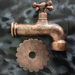 Moroccan Single Hole Wall Mounted Bath Faucet, Traditional Moroccan ...