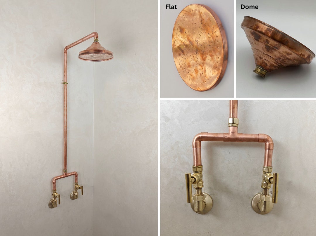 Anique Copper Outdoor Shower, Copper Showerheads , Outdoor Copper ...