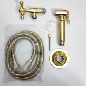 Unlacquered Brass Side Spray Kitchen, Solid Brass Sprayer With High ...