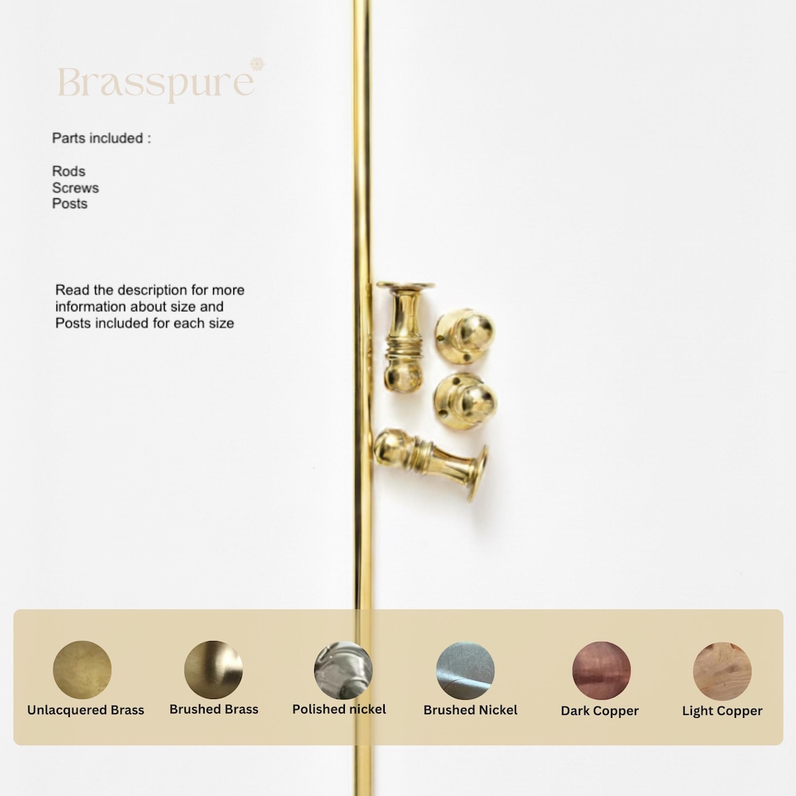 Unlacquered Brass Gallery Rails for Wood Shelves, Handmade Gallery Rail ...