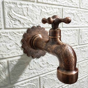 Moroccan Single Hole Wall Mounted Bath Faucet, Traditional Moroccan ...
