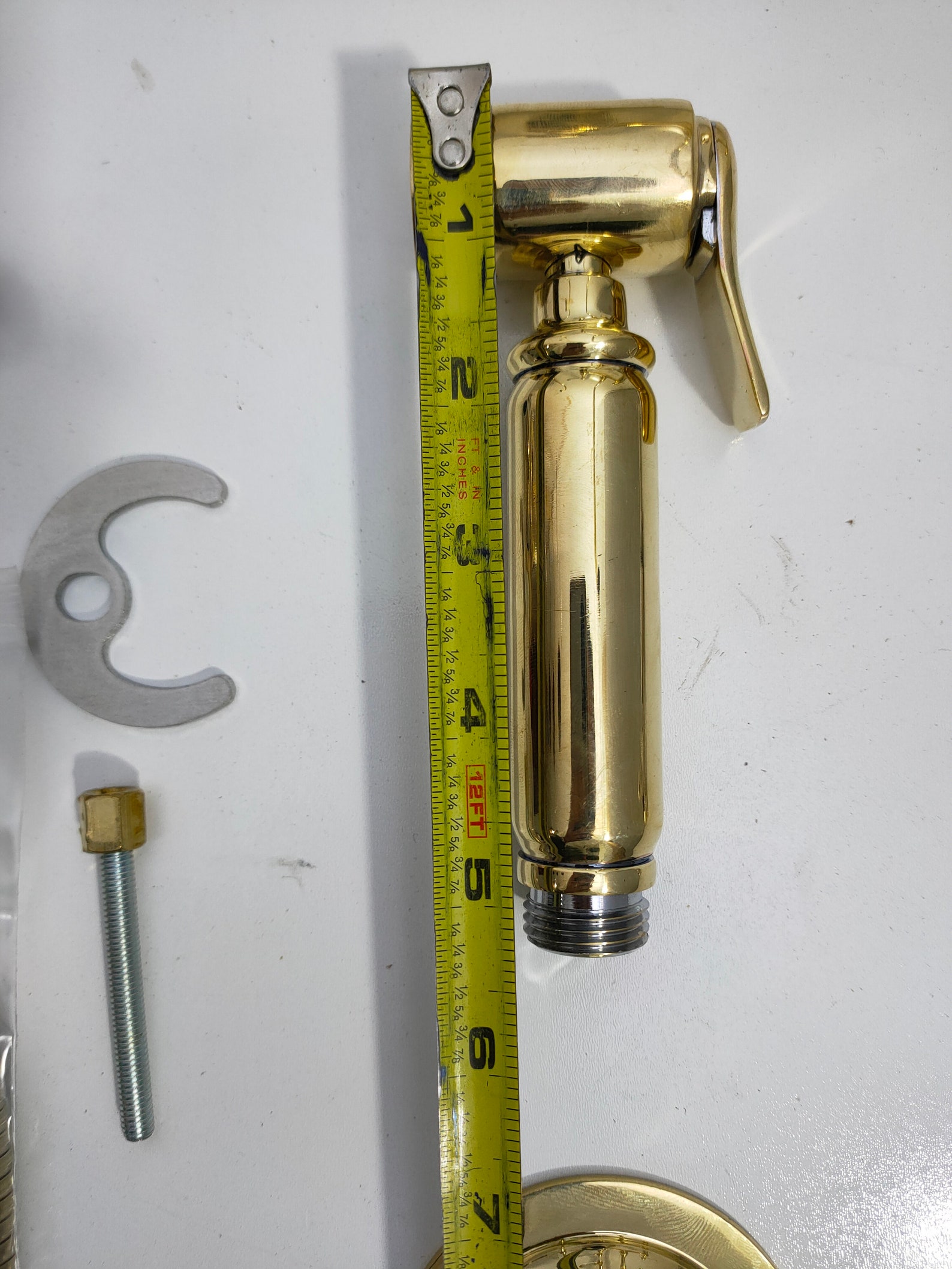 Unlacquered Brass Side Spray Kitchen Solid Brass Sprayer With - Etsy