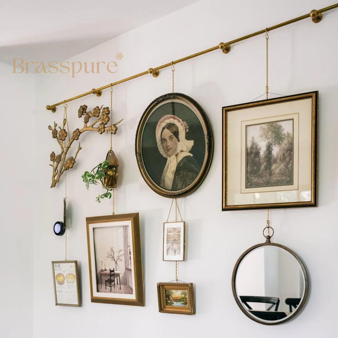 Unlacquered Brass Picture Rail, Gallery Rail Picture, Unlacquered Brass ...