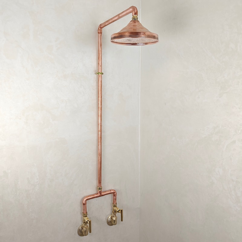 Antique Copper Shower Fixtures - Etsy