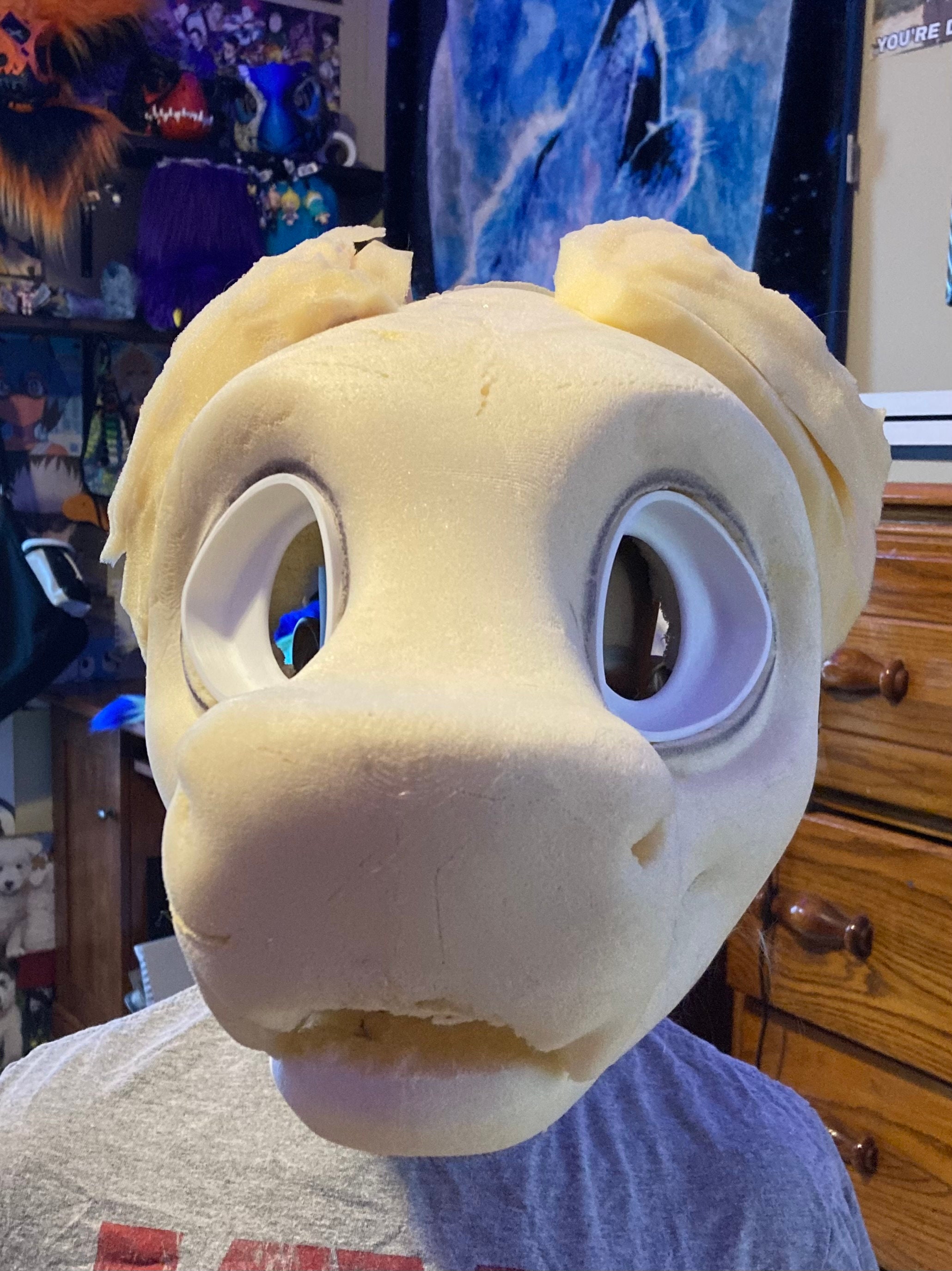 Unfinished Wicker Beast Head Base - Etsy