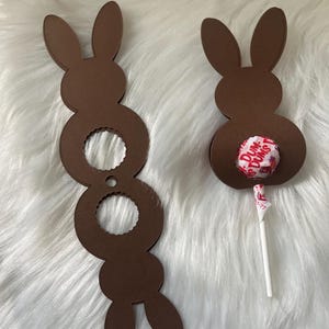 Bunny Die Cut Lollipop Holders, Party Favors, Lollipop Holder, Easter ...