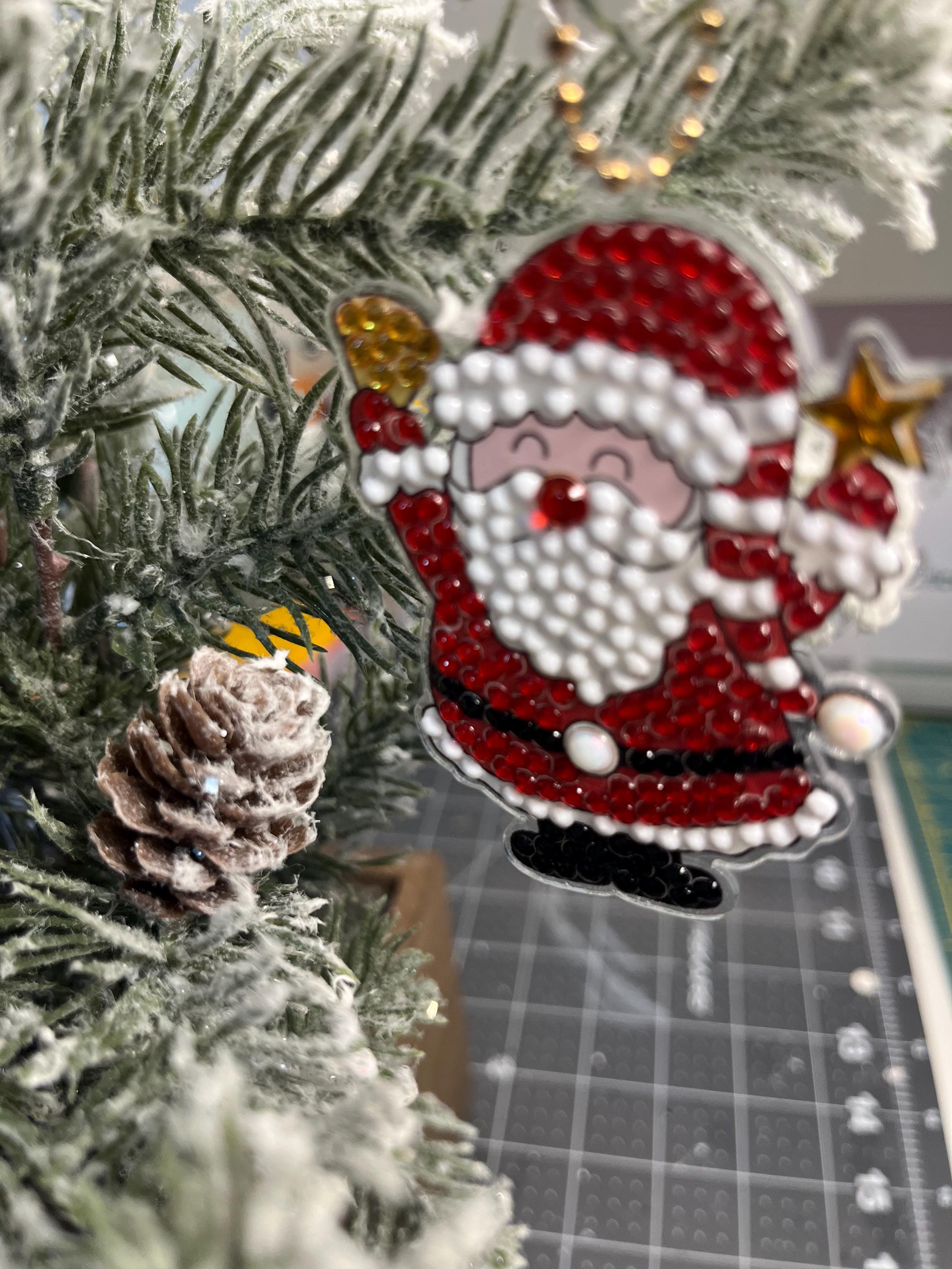Diamond Art Christmas Tree Ornament, Holiday Decor - Etsy