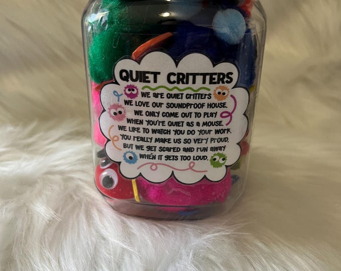 Quiet Critters, Teachers, Quiet Time, Behavior Learning Tool, Rewards ...