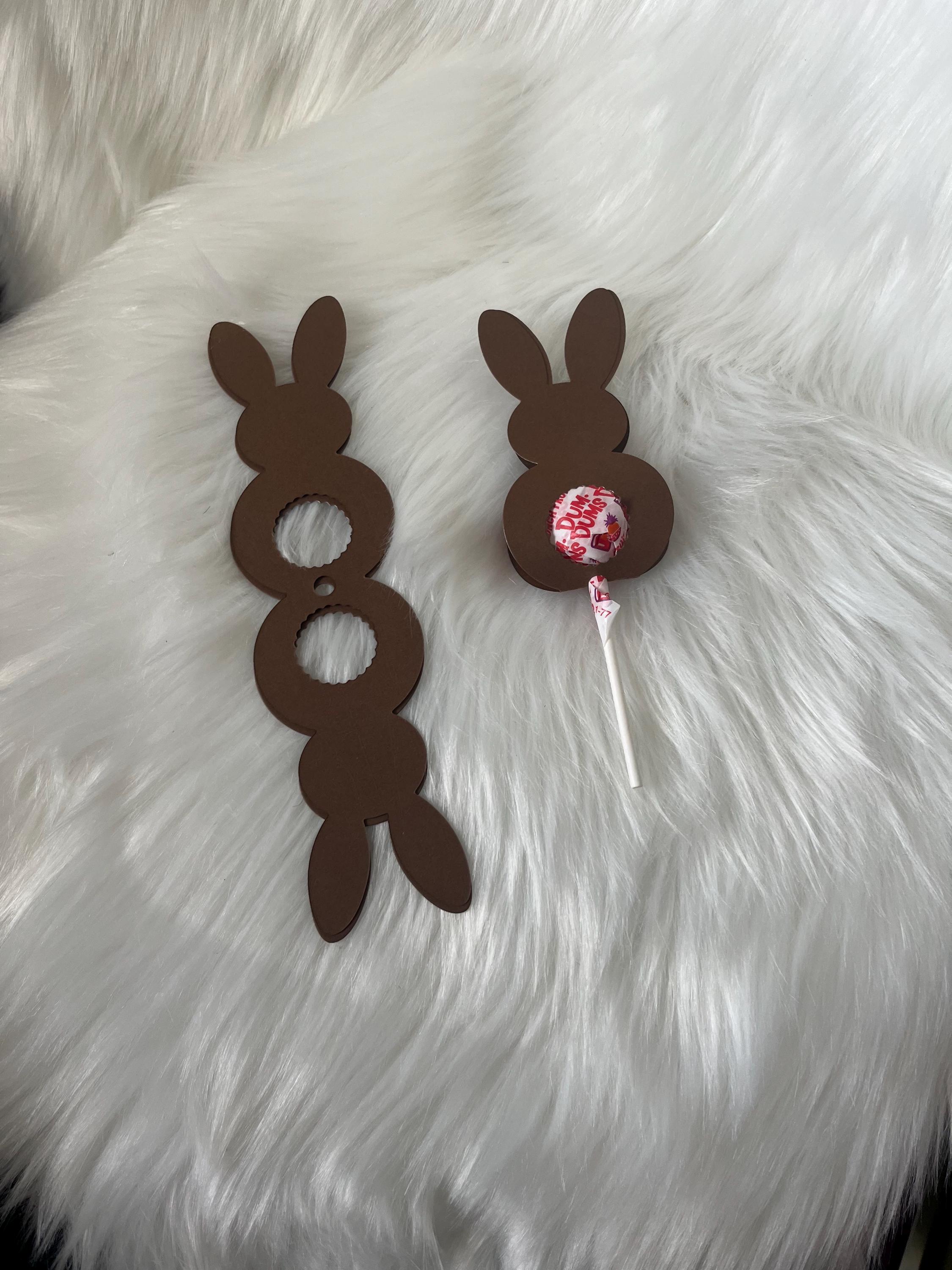 Bunny Die Cut Lollipop Holders, Easter Favors (20 Pack) - Etsy