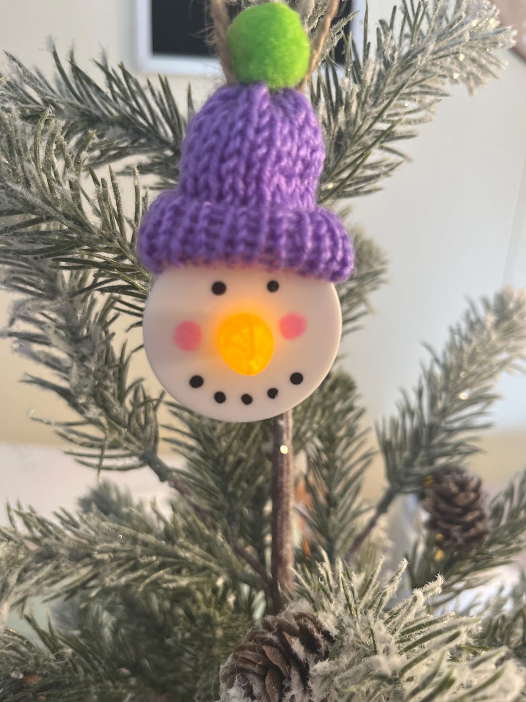 Tealight Snowmen, Snowman Ornaments, Light up Tree Ornament, Tealight ...