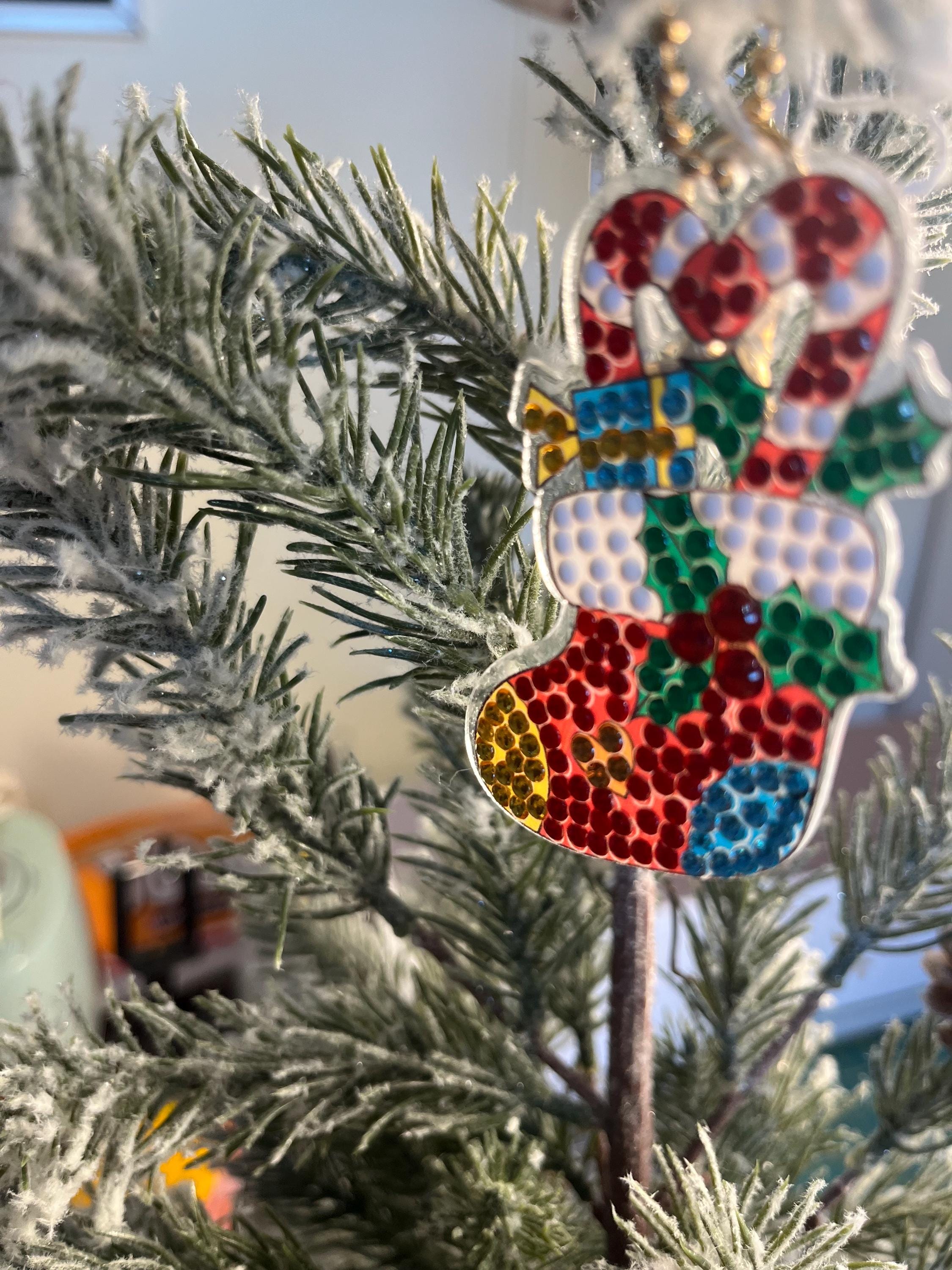 Diamond Art Christmas Tree Ornament, Holiday Decor - Etsy