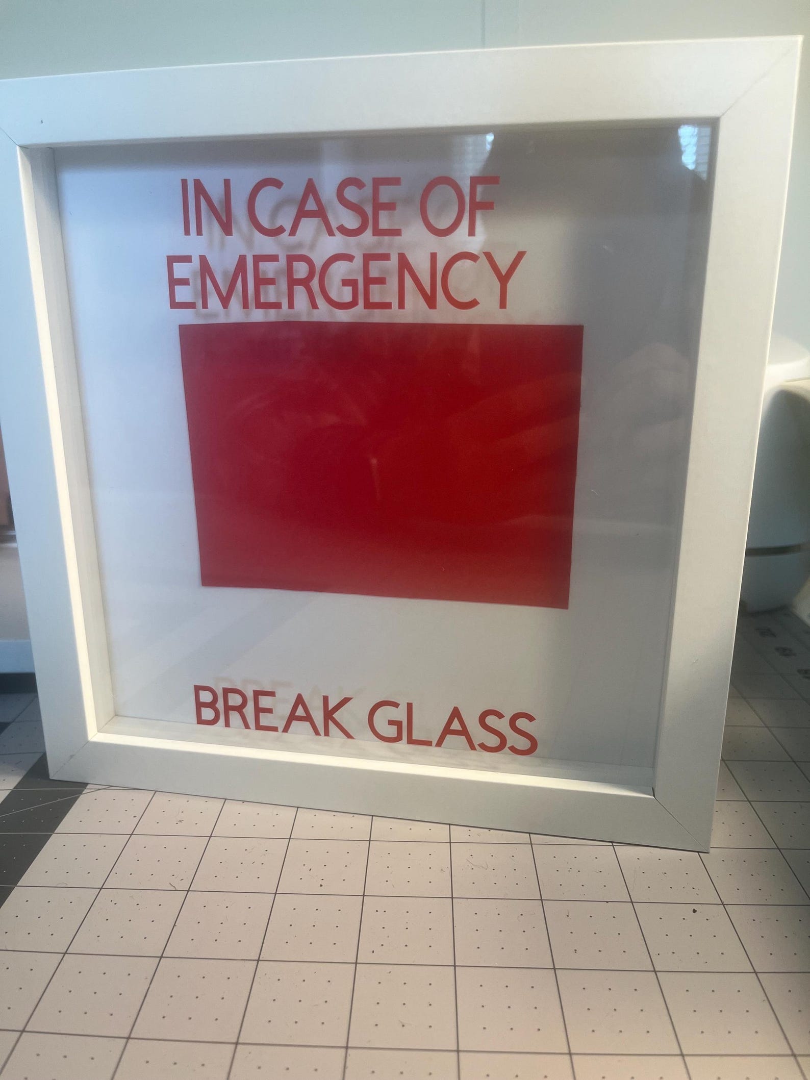 In Case of Emergency Break Glass Shadow Box, Giftgiving - Etsy