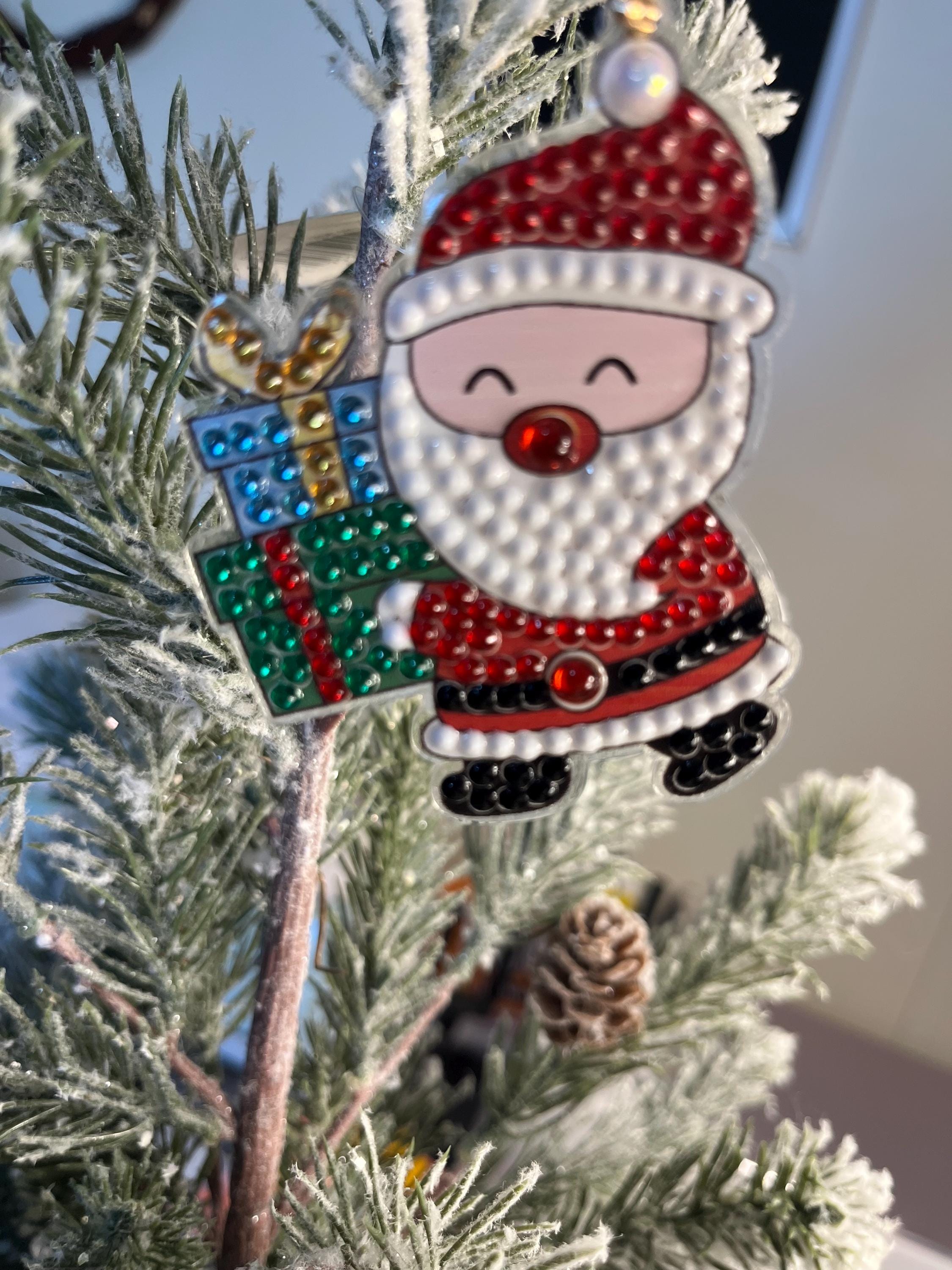 Diamond Art Christmas Tree Ornament, Holiday Decor - Etsy