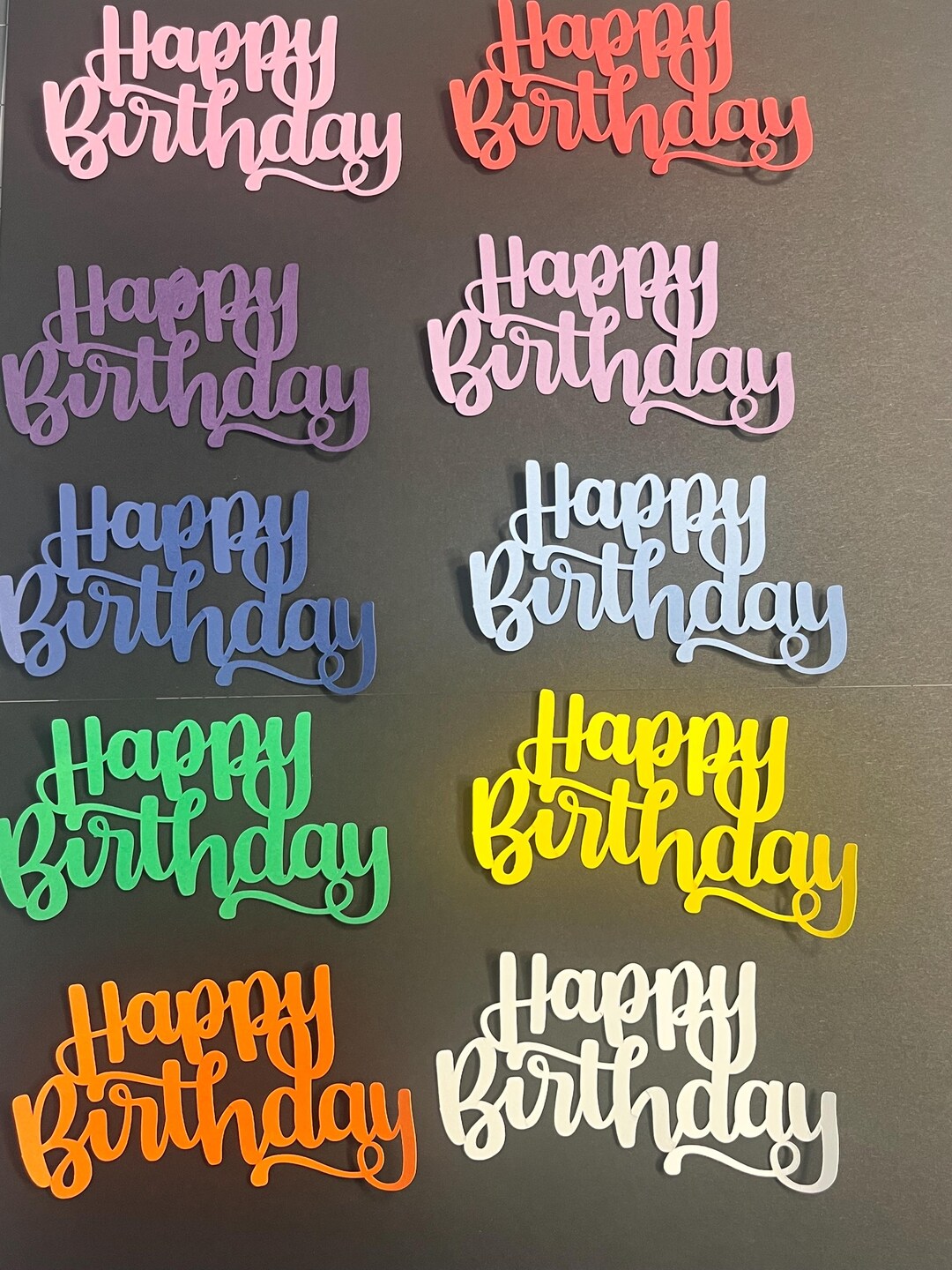 Happy Birthday Die Cuts, 4 Inch 20 Piece - Etsy