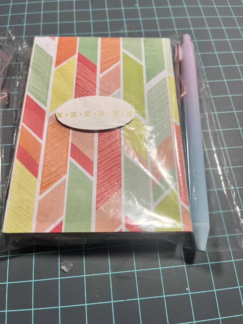 Decorated Notepad & Pen Gift Set - Etsy