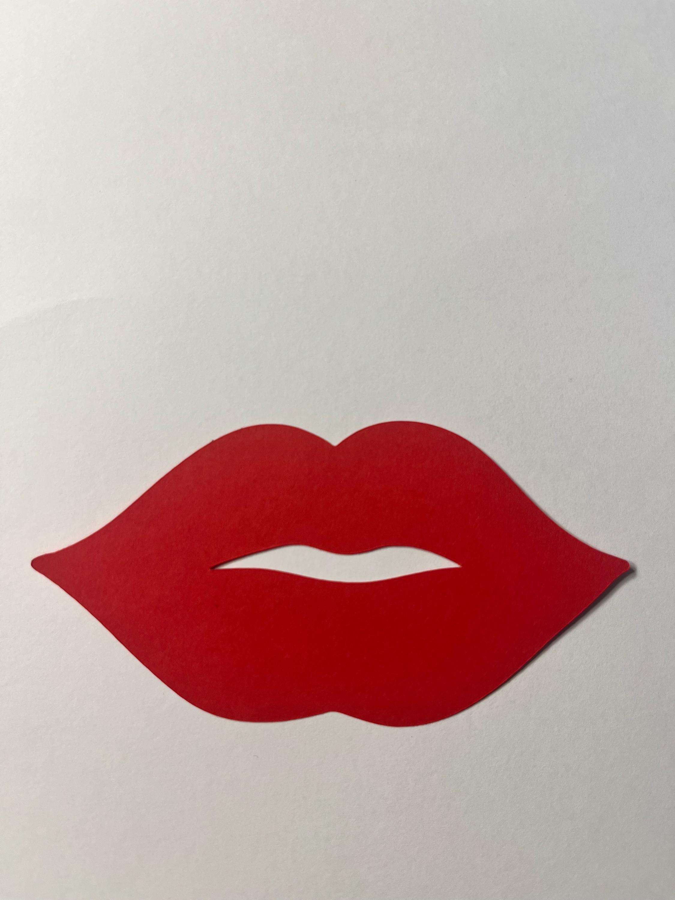Lip Cutouts, Card Making - Etsy