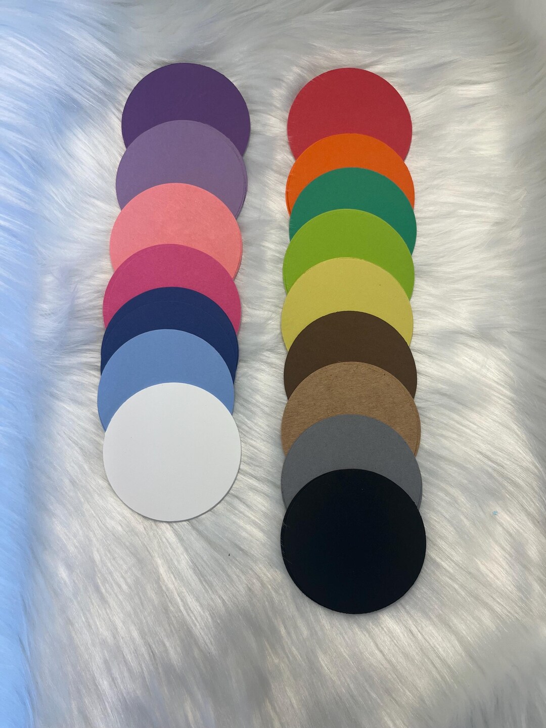 Die Cut Circles, 2 1/2 Inch Circles, Cardstock, Paper Circles ...