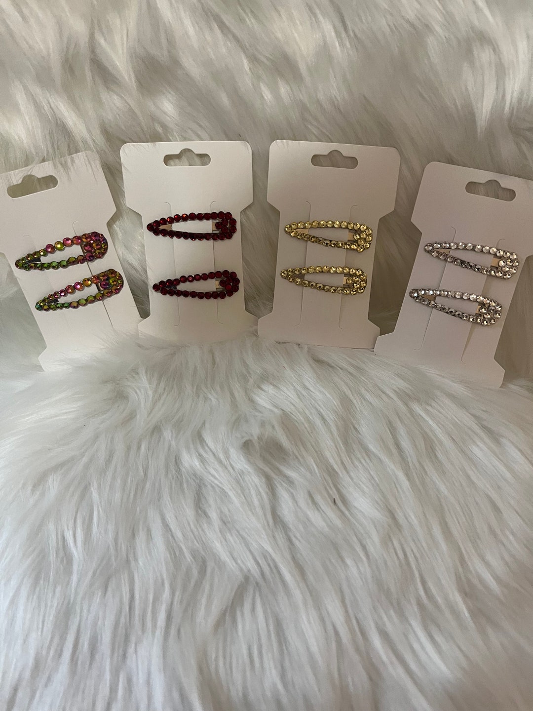 Barrettes, Snap Barrettes, Bling Barrettes, Blinged Barrettes, Birthday ...