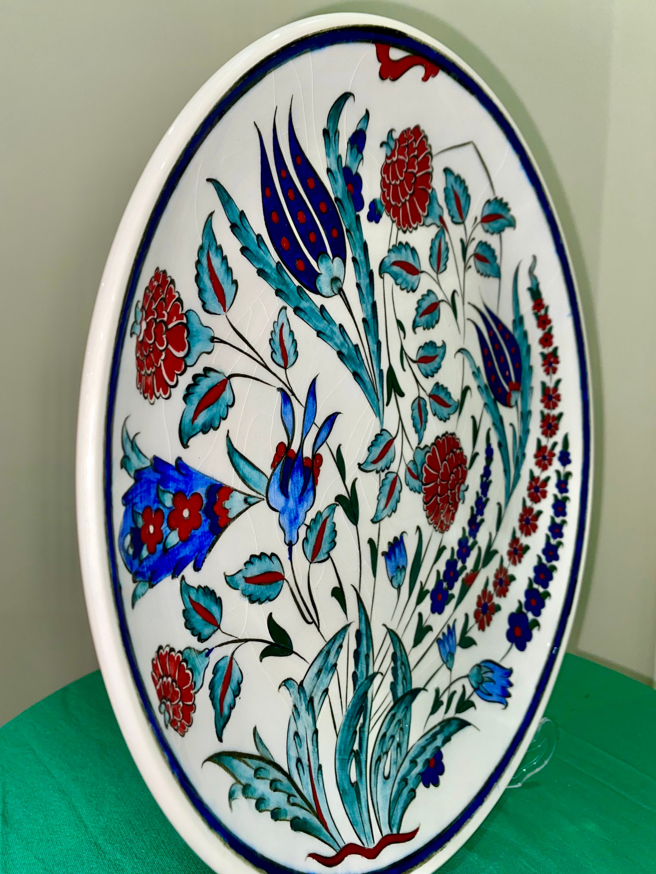Handmade Tradational Turkish İznik Tile Plate - Etsy
