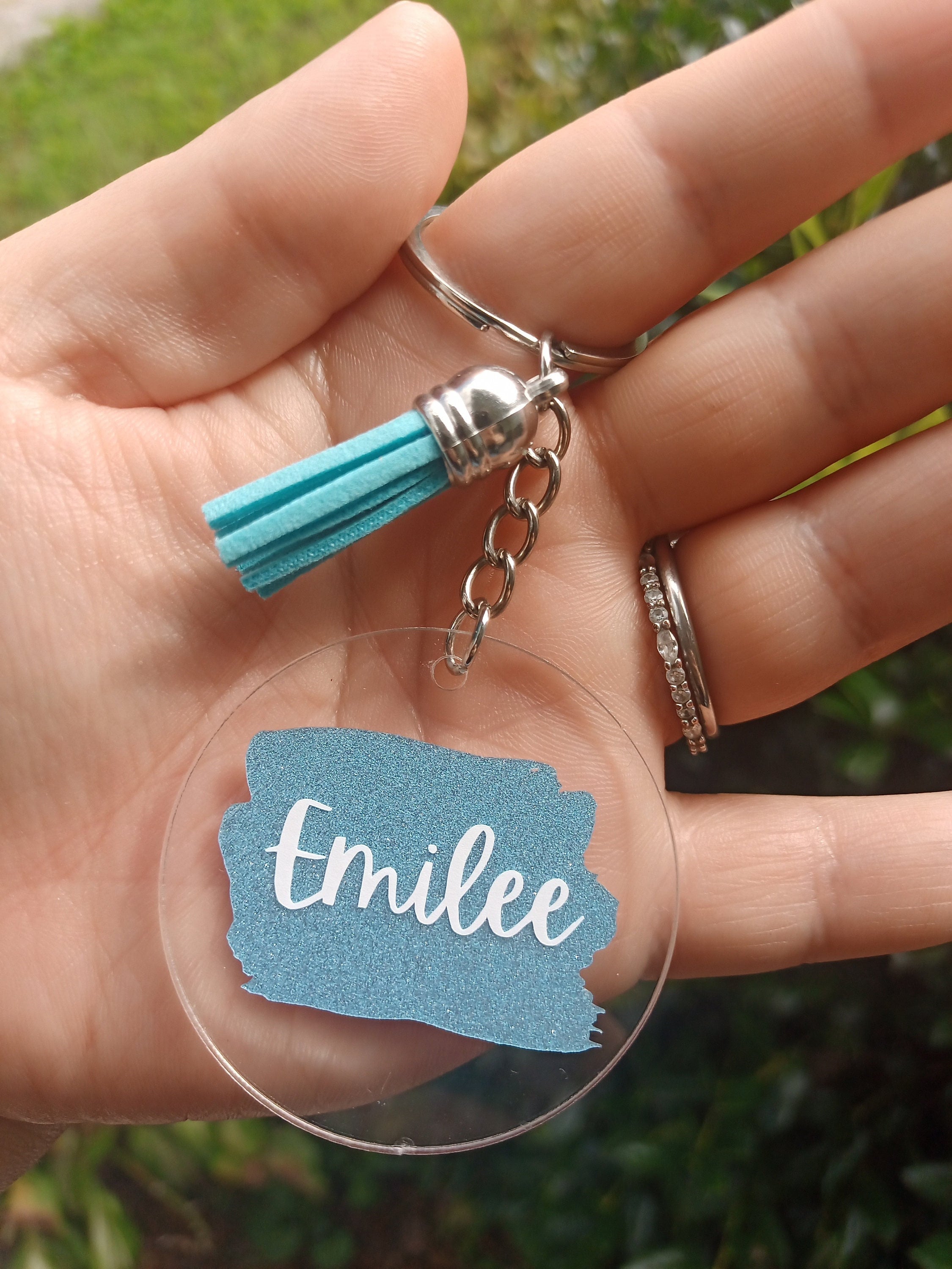 Personalized Acrylic Keychain, Vinyl Keychain, Custom Acrylic Keychain ...