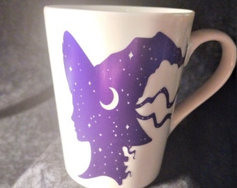 Resting Witch Face Coffee Mug - Etsy