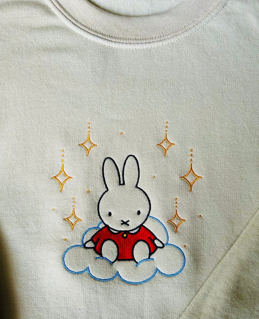 Miffy Embroidered Sweatshirt - Etsy