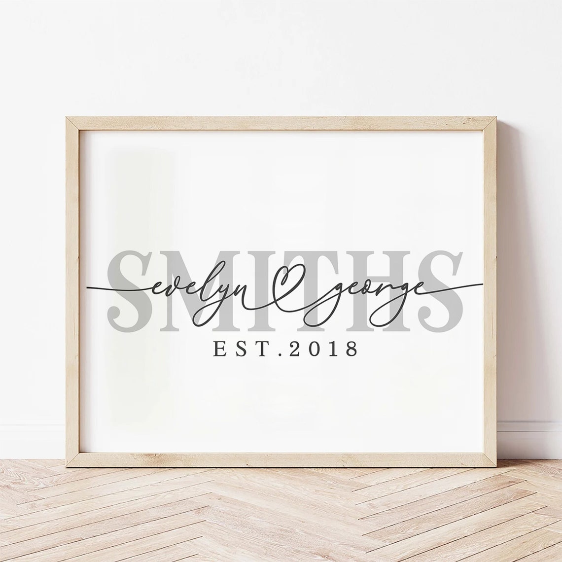 Custom Couple Names Printable Personalized Last Name - Etsy