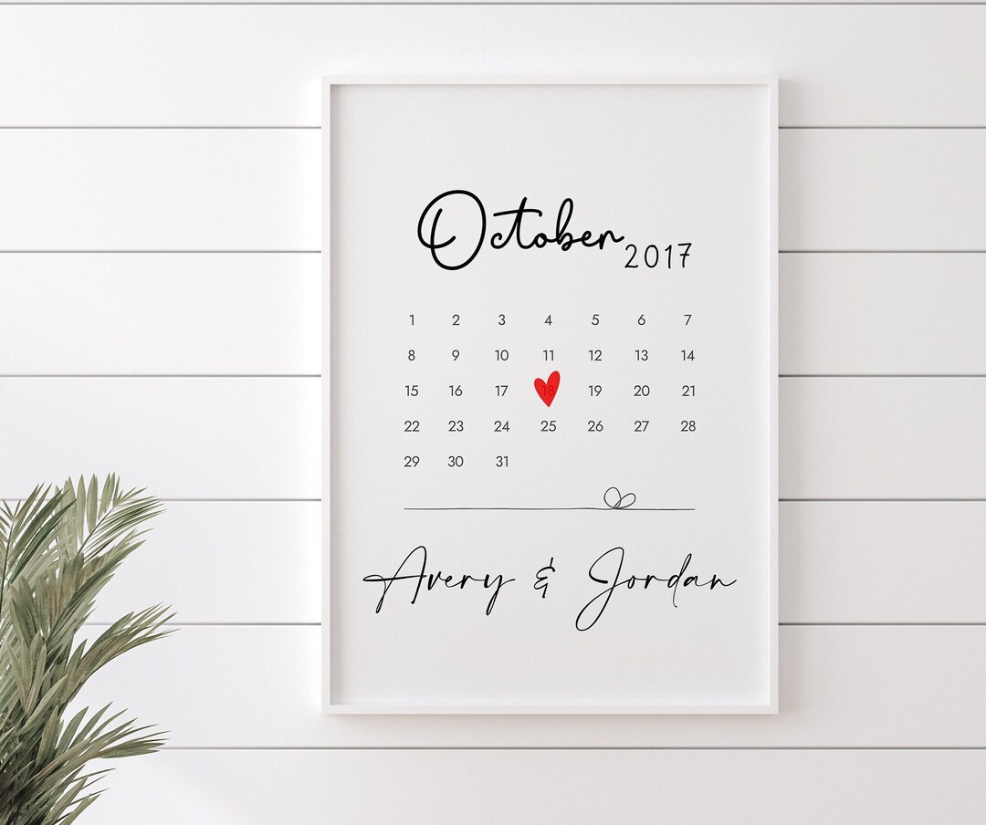 Personalized Couple Poster, Personalised Couple Print, Valentines Day ...