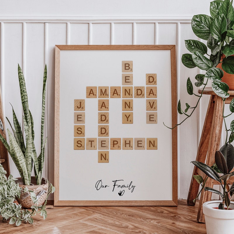 Personalize Family Name Scrabble - Etsy