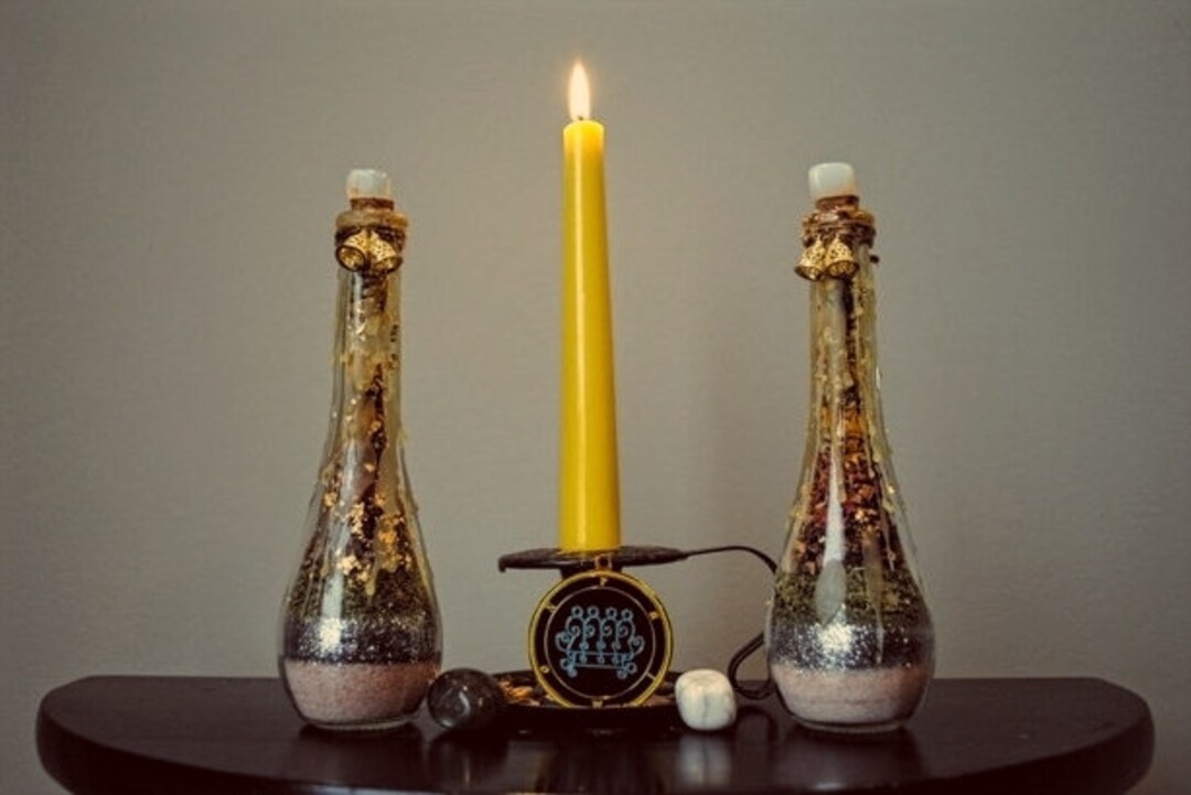 King Paimon Offering Bottle - Witch Bottle to Invoke & Honour Your ...