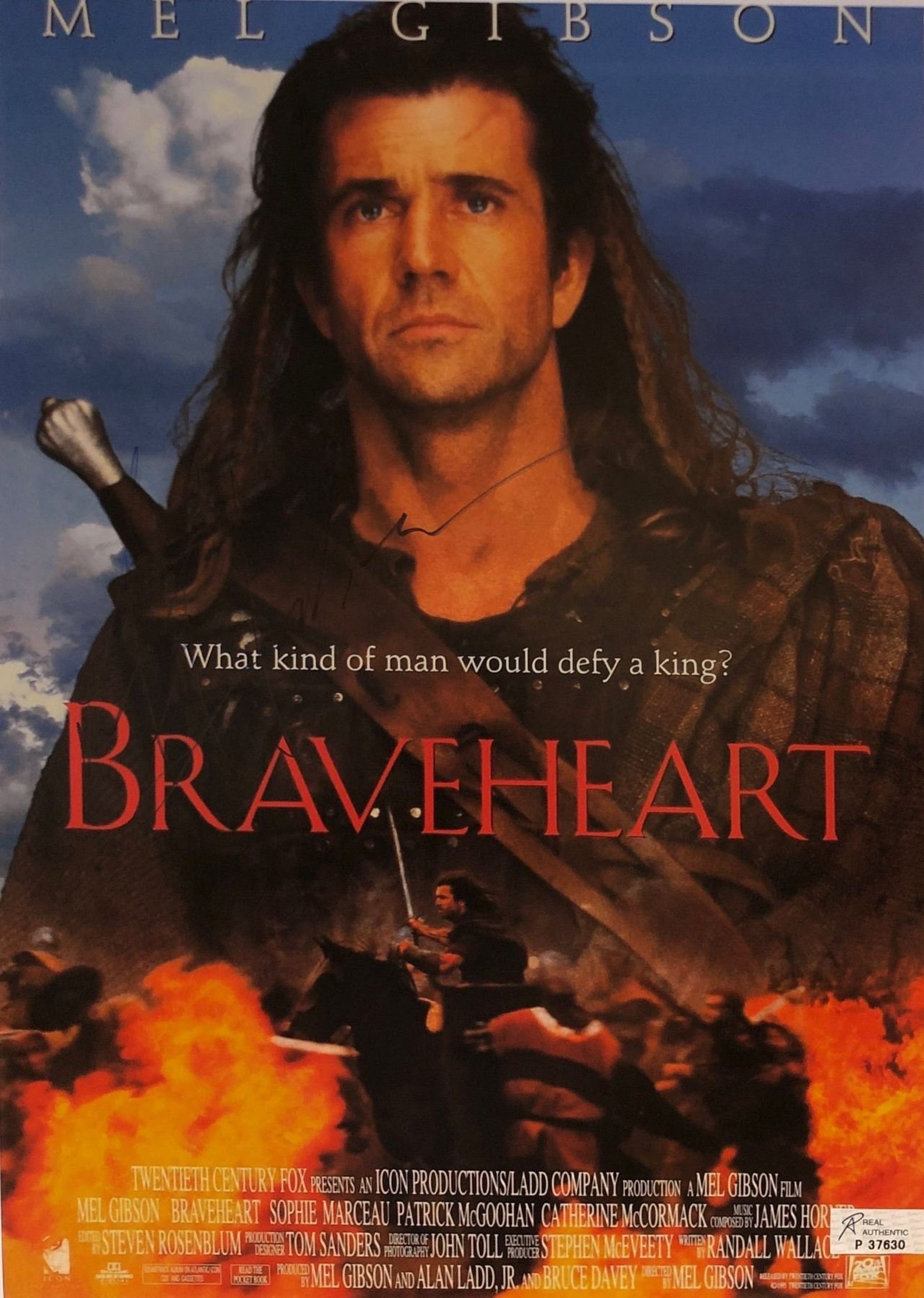 Autograph Signed Braveheart Poster COA - Etsy