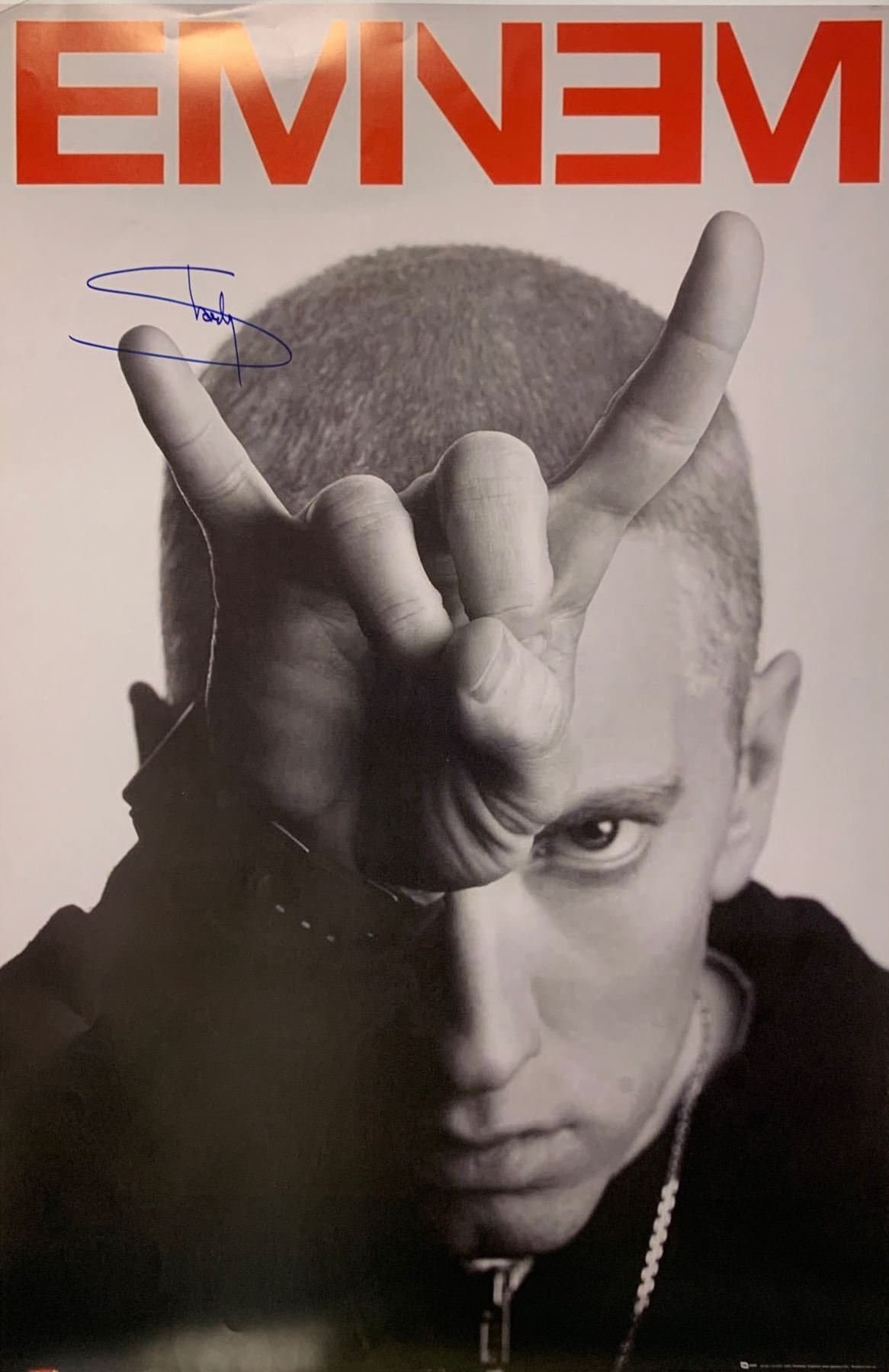 Autograph Signed Eminem Poster COA - Etsy