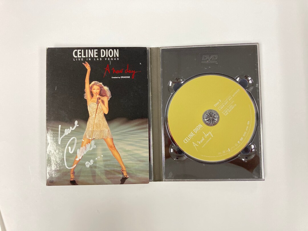 Autograph Signed Celine Dion Live in Las Vegas DVD COA - Etsy
