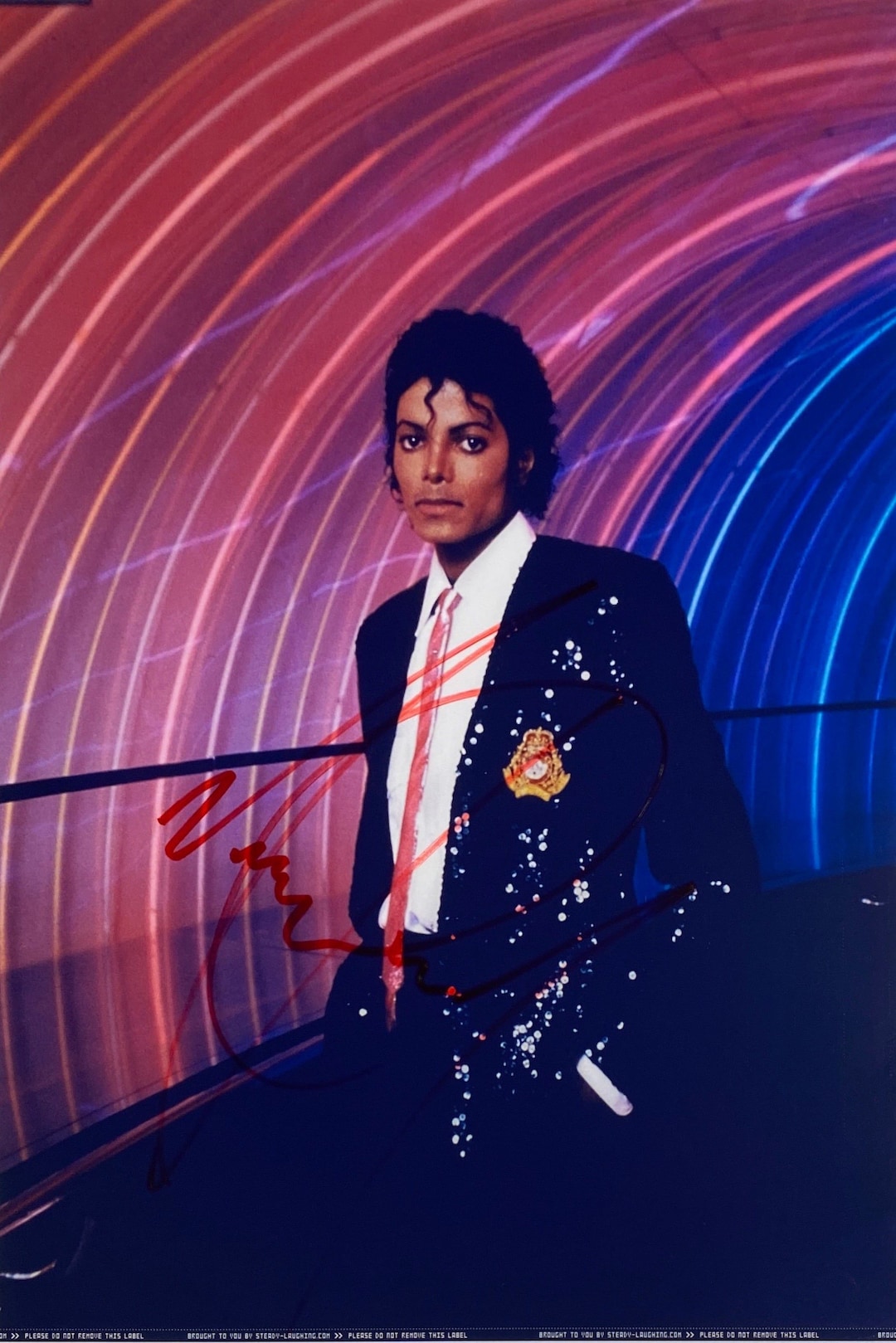 Autograph Signed Michael Jackson Photo COA - Etsy