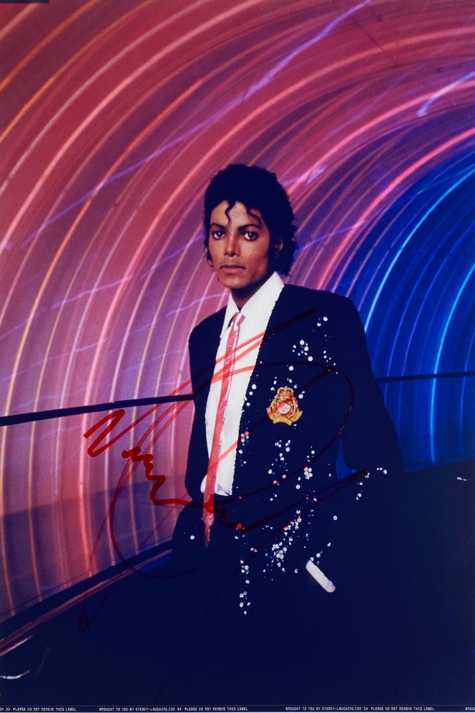 Autograph Signed Michael Jackson Photo COA - Etsy