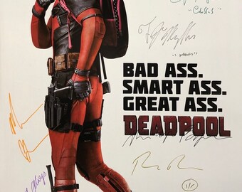 Deadpool Signed Poster - Etsy