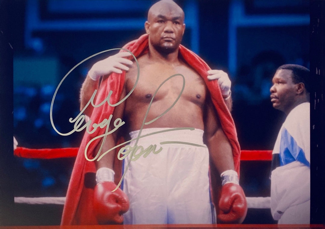 Autograph Signed George Foreman Photo COA - Etsy