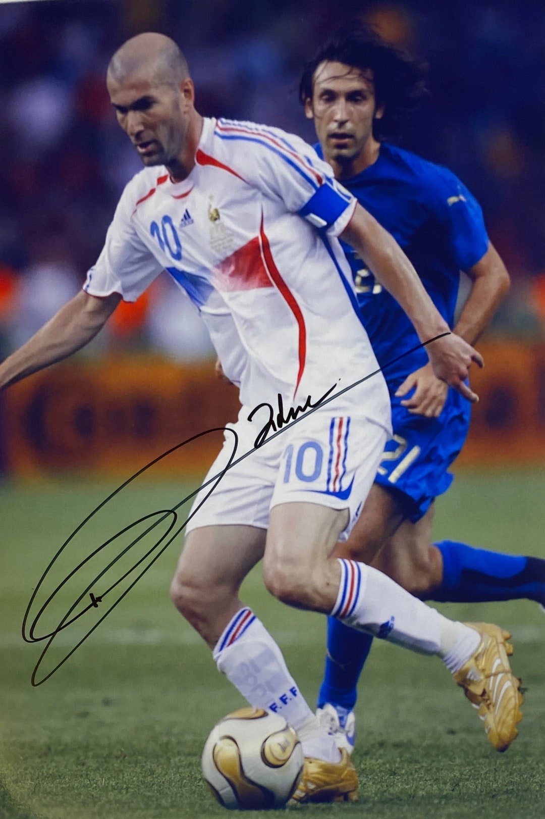 Autograph Signed Zinedine Zidane Photo COA - Etsy