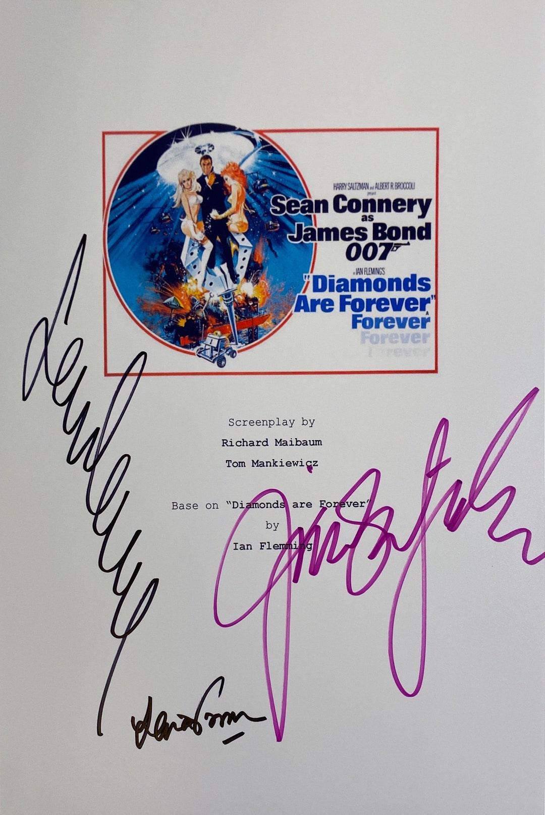 Autograph James Bond 007 Script Cover COA - Etsy