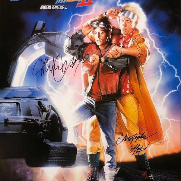 Signed Back to the Future Poster - Etsy