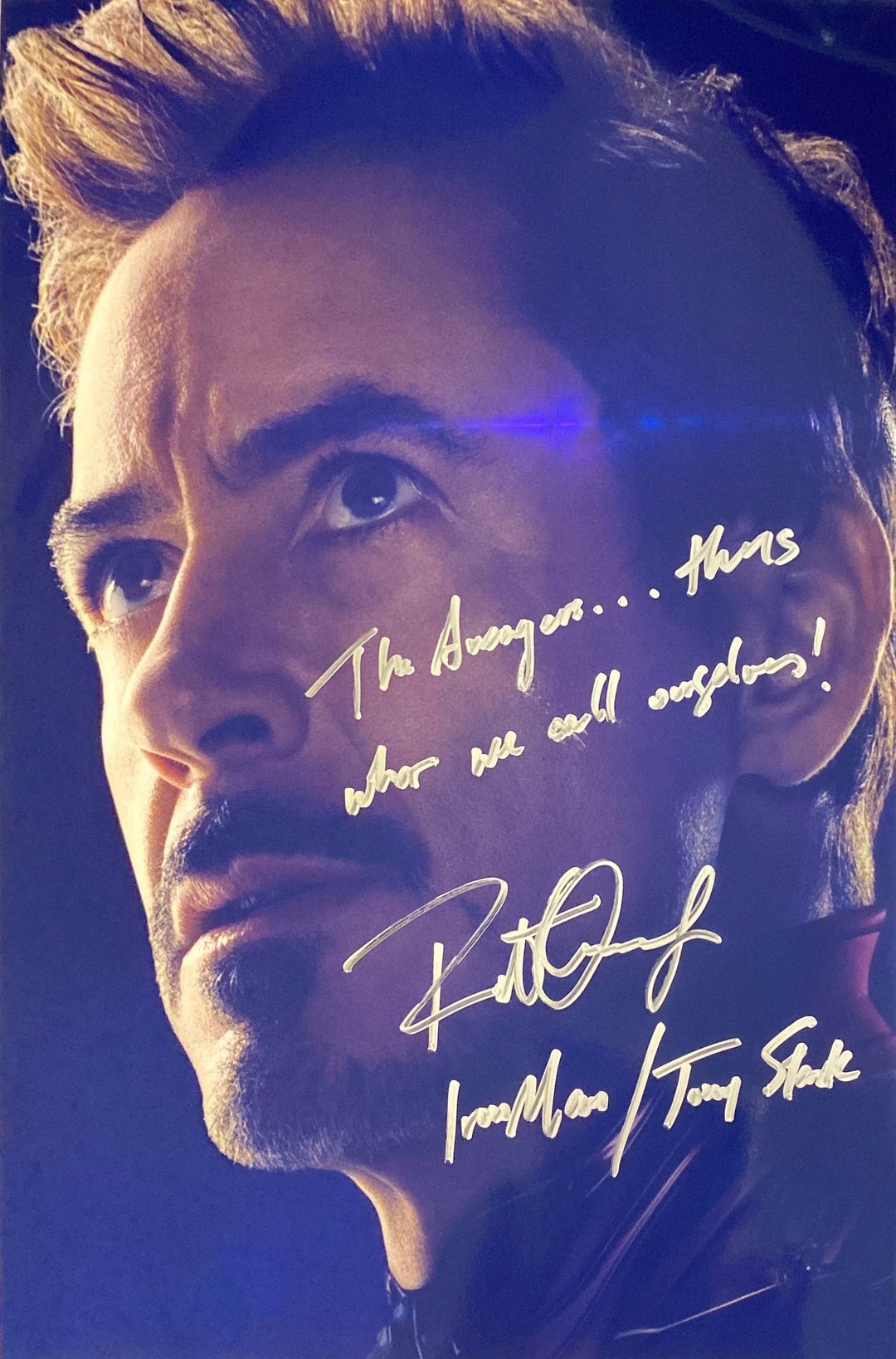 Autograph Signed Iron Man Photo Robert Downey Jr COA - Etsy UK