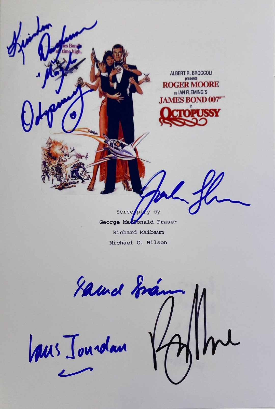 Autograph James Bond 007 Script Cover COA - Etsy