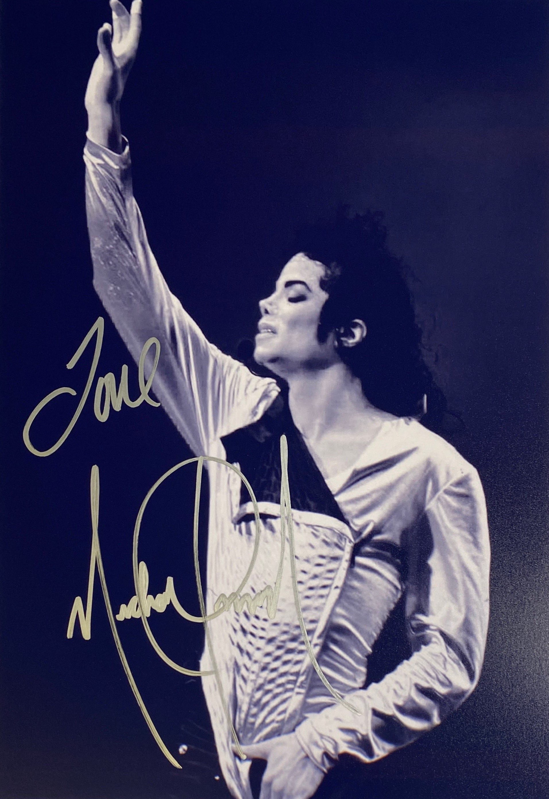 Autograph Signed Michael Jackson Photo COA - Etsy
