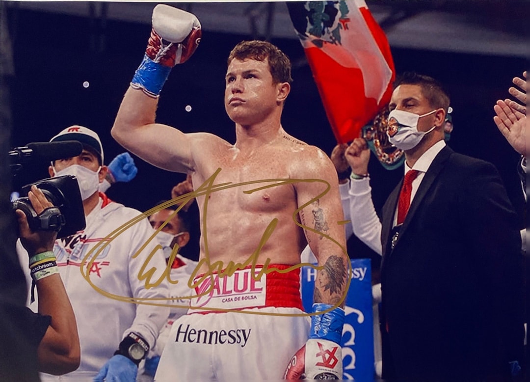Autograph Signed Canelo Álvarez Photo COA - Etsy