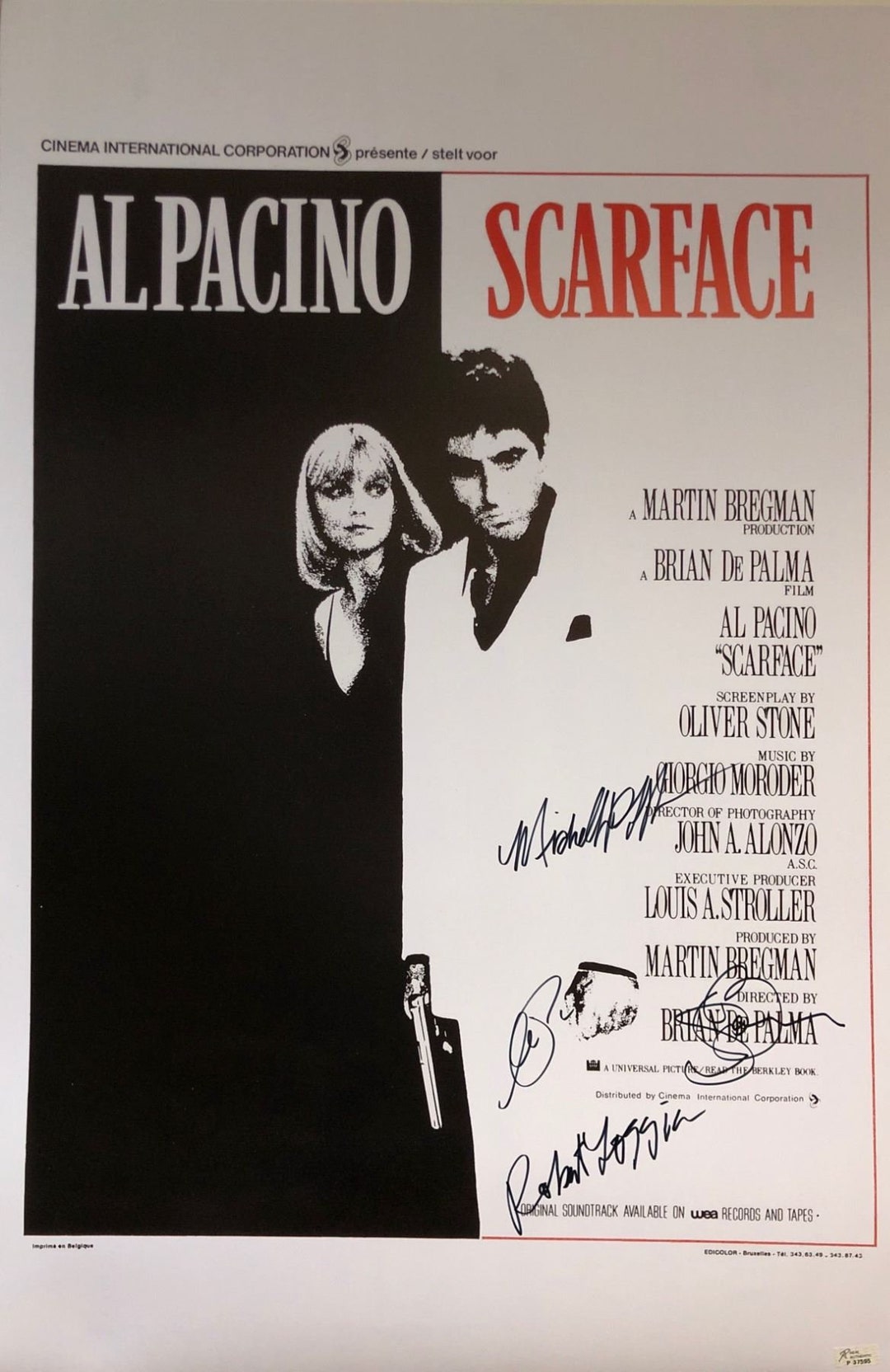 Autograph Signed Scarface Poster COA - Etsy