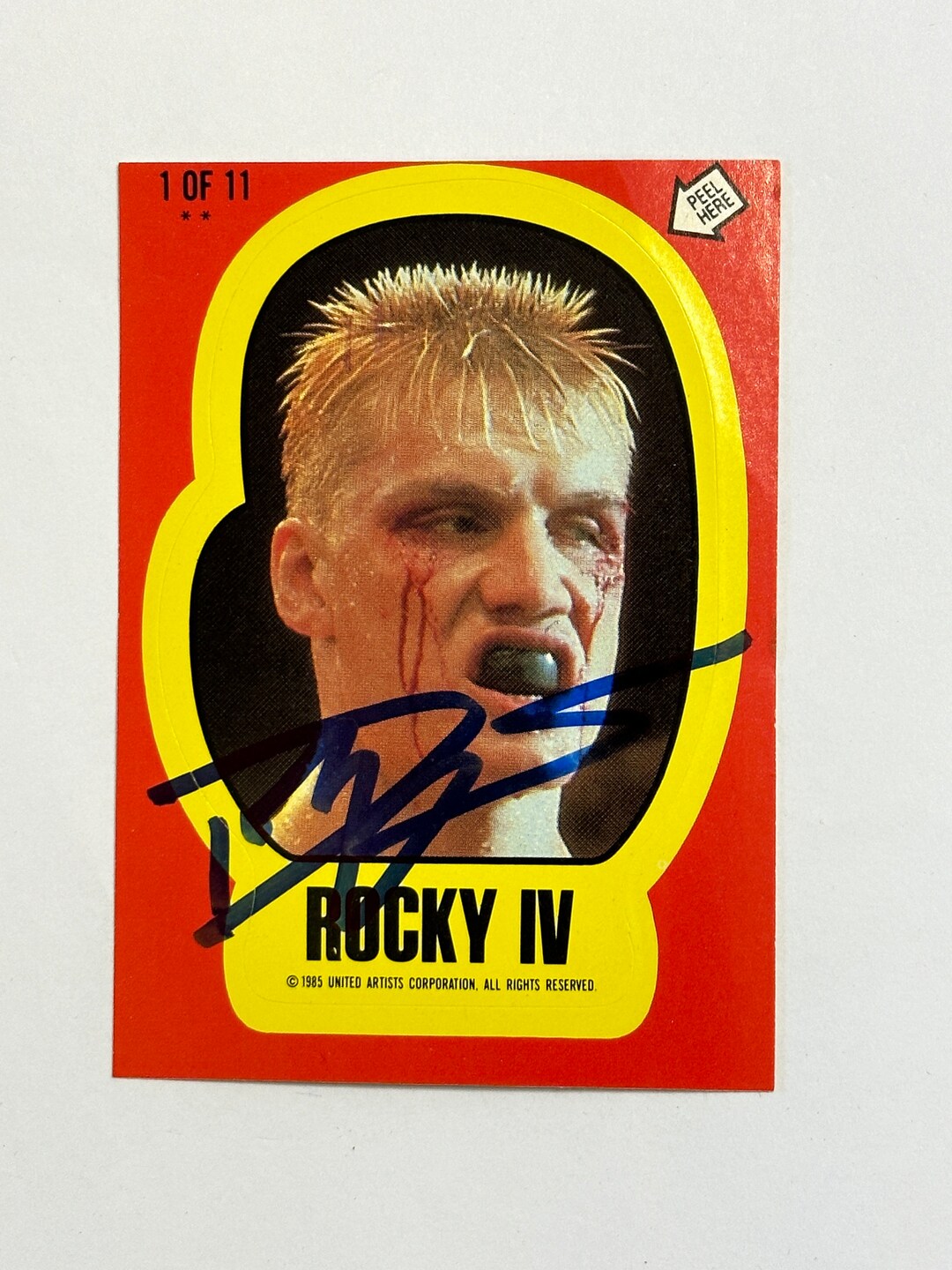 Autograph Signed Rocky IV Trading Card COA - Etsy