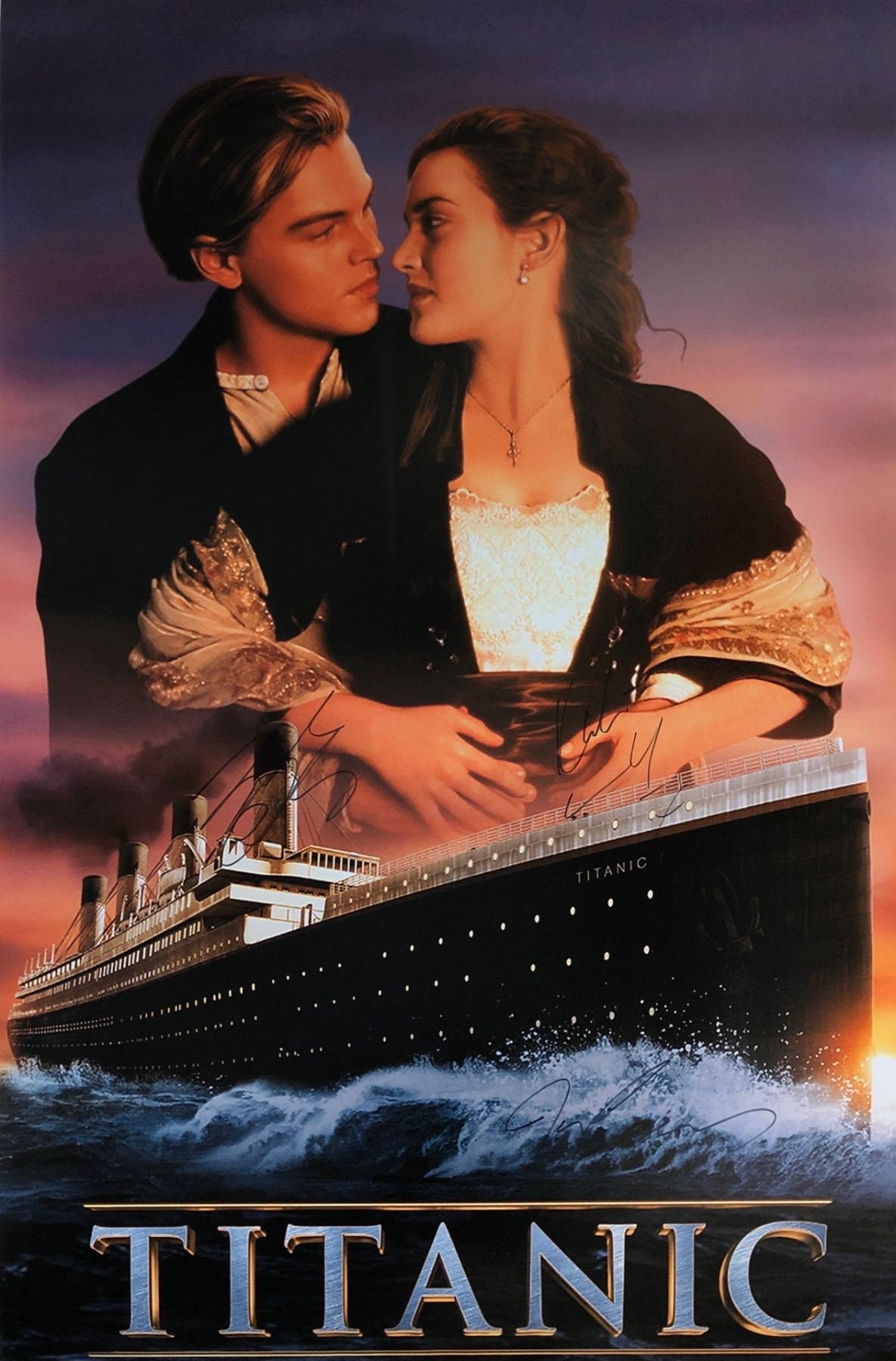Autograph Signed Titanic Poster COA - Etsy