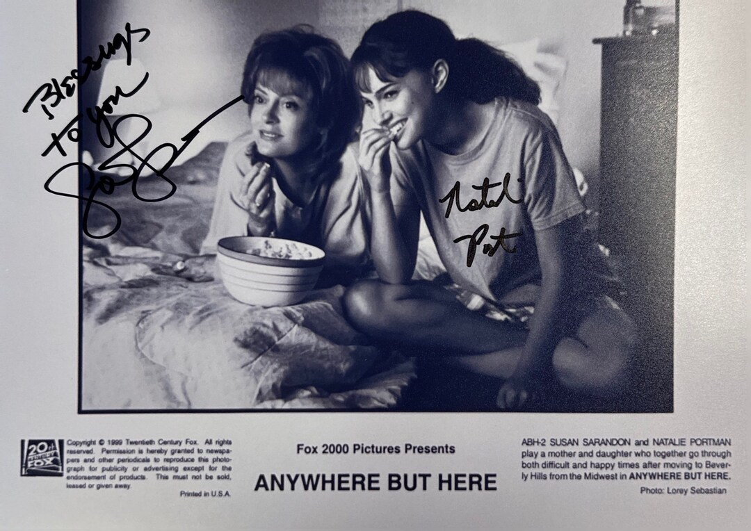 Autograph Signed Anywhere but Here Media Press Photo COA - Etsy