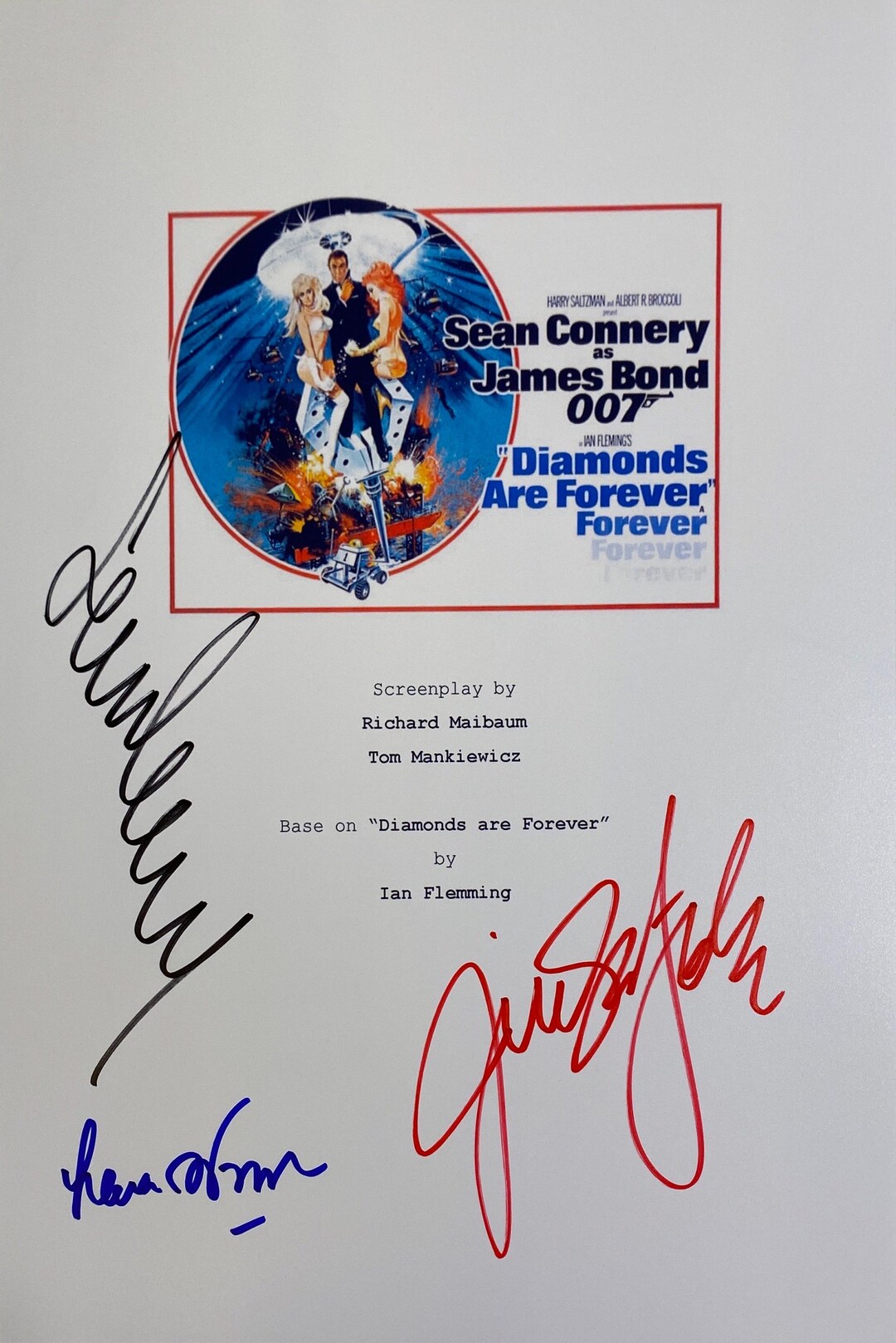 Autograph James Bond 007 Script Cover COA - Etsy